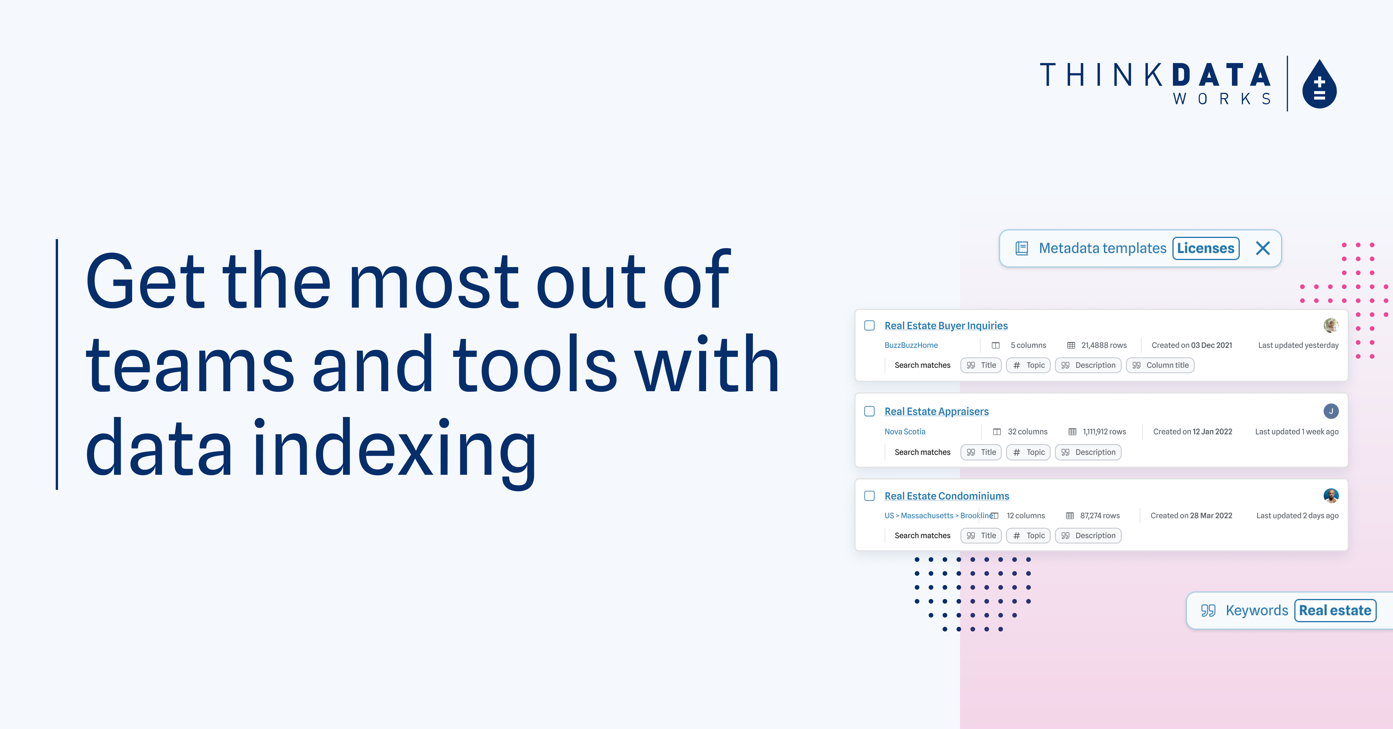 Data Indexing | Cataloging, Transparency, & Metadata | ThinkData Works
